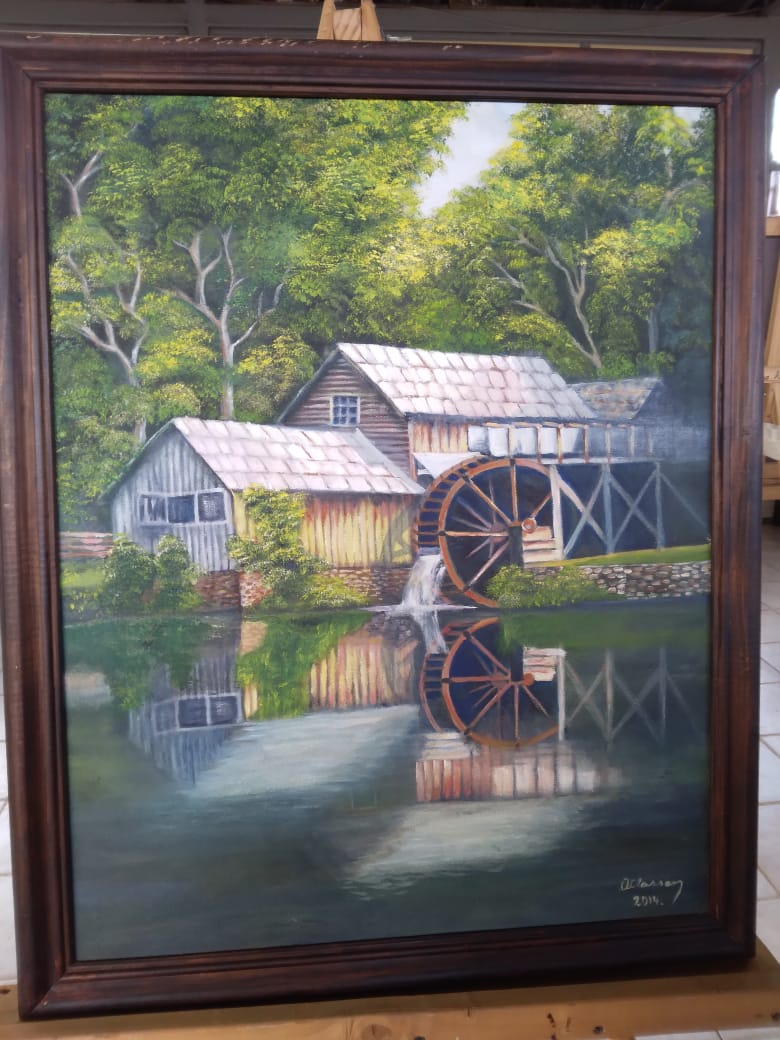 Ex apoderada del colegio exhibe impresionante muestra de pinturas ...